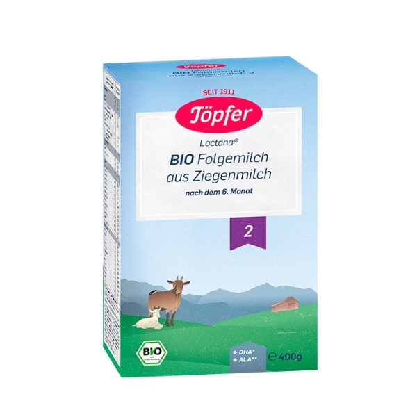 Топфер органик Хүүхдийн ямааны сүү 6 сартай 400гр N2