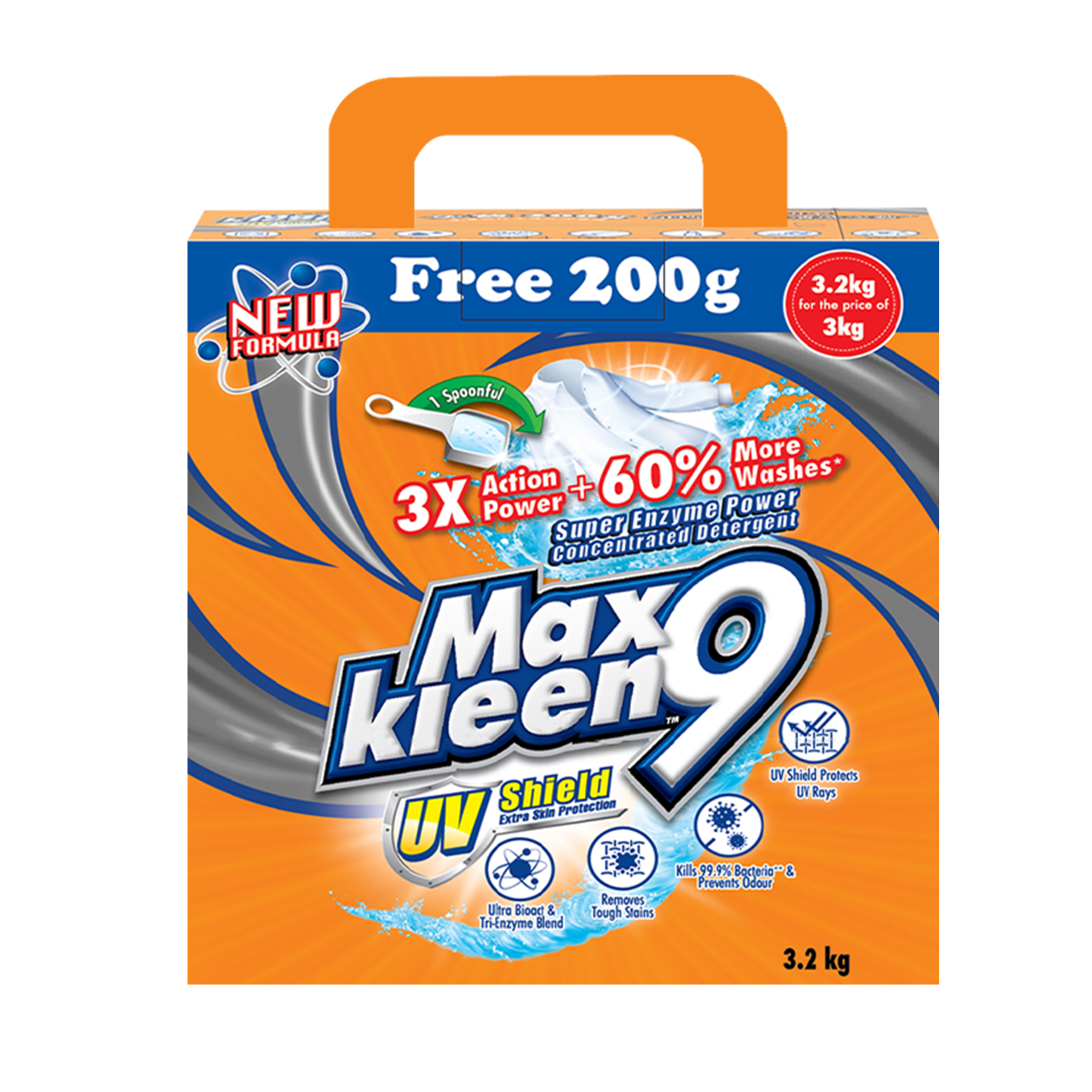 Maxkleen 9 Shield угаалгын нунтаг