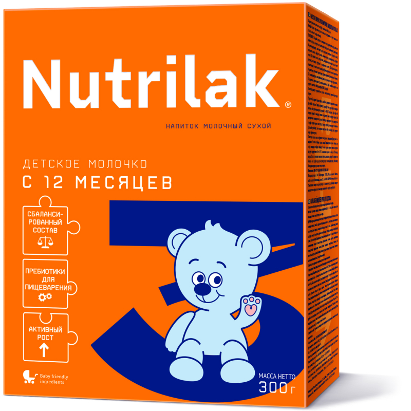 Nutrilak хүүхдийн сүү 12+сар №3 300гр