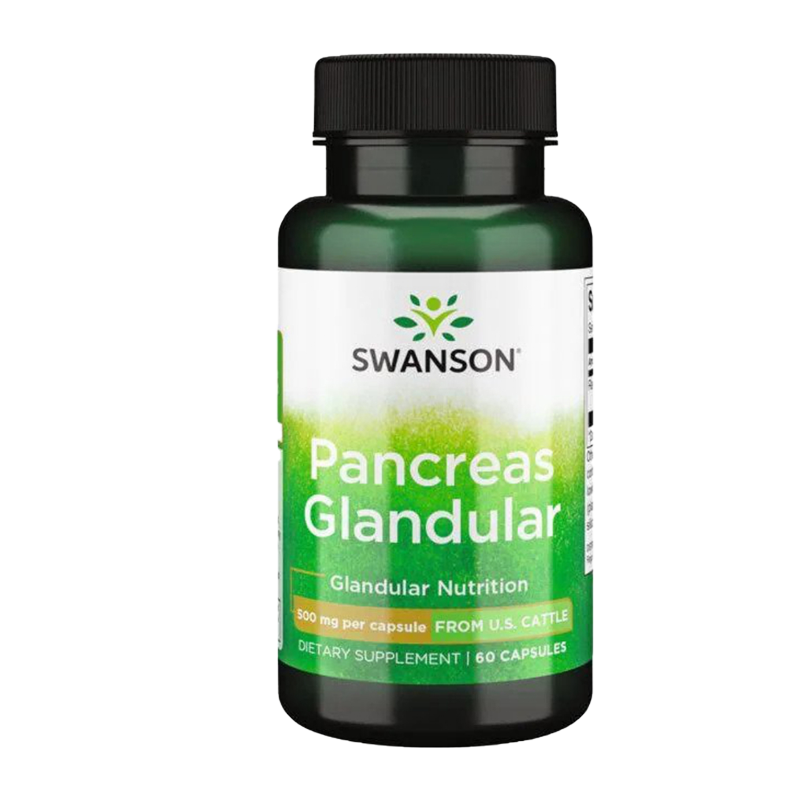 Swanson Pancreas Нойр булчирхайн тэжээл 500мг №60 капсул